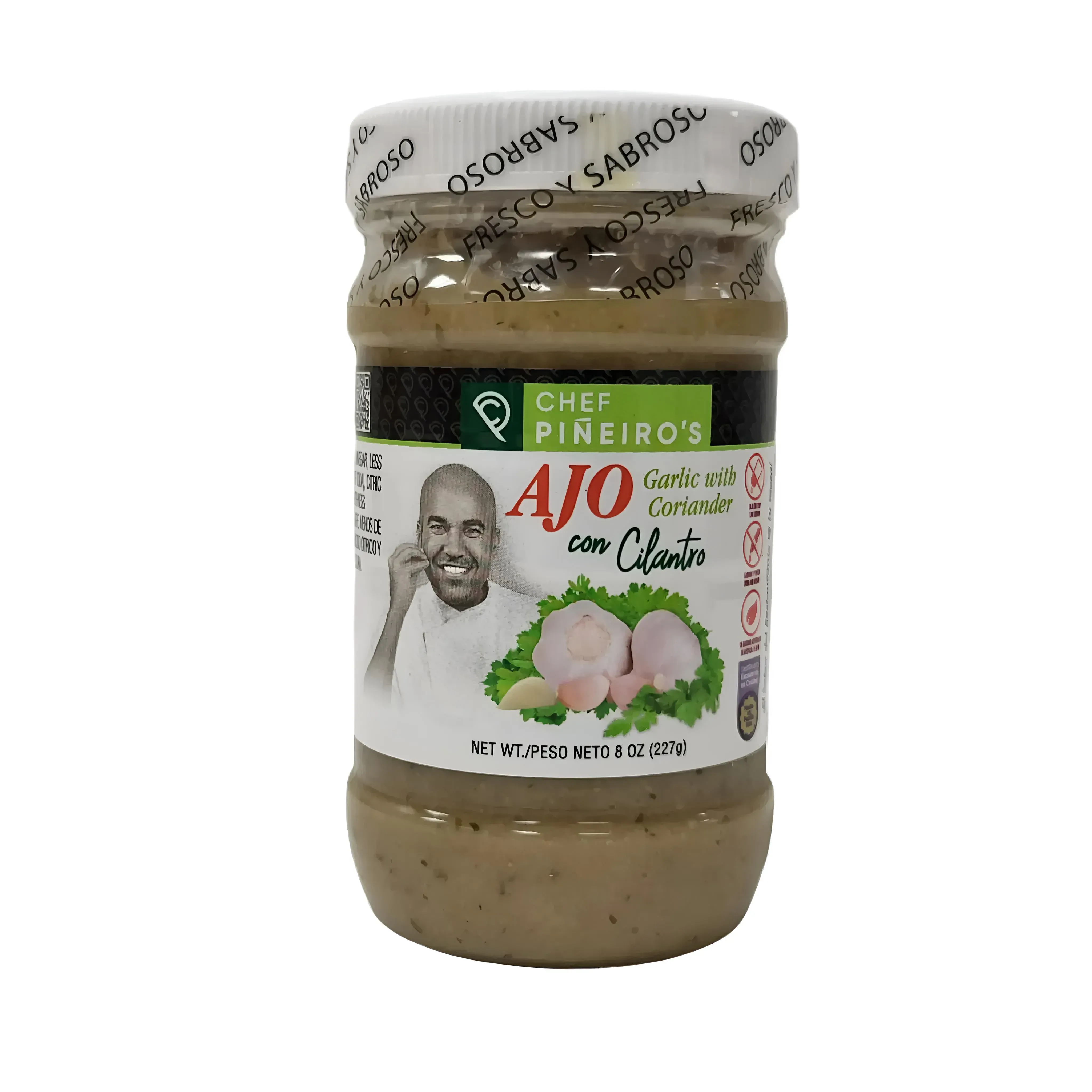 Chef Pineiro Ajo Con Cilantro O Albahaca 8Oz– Mi Bodeguita Cubana